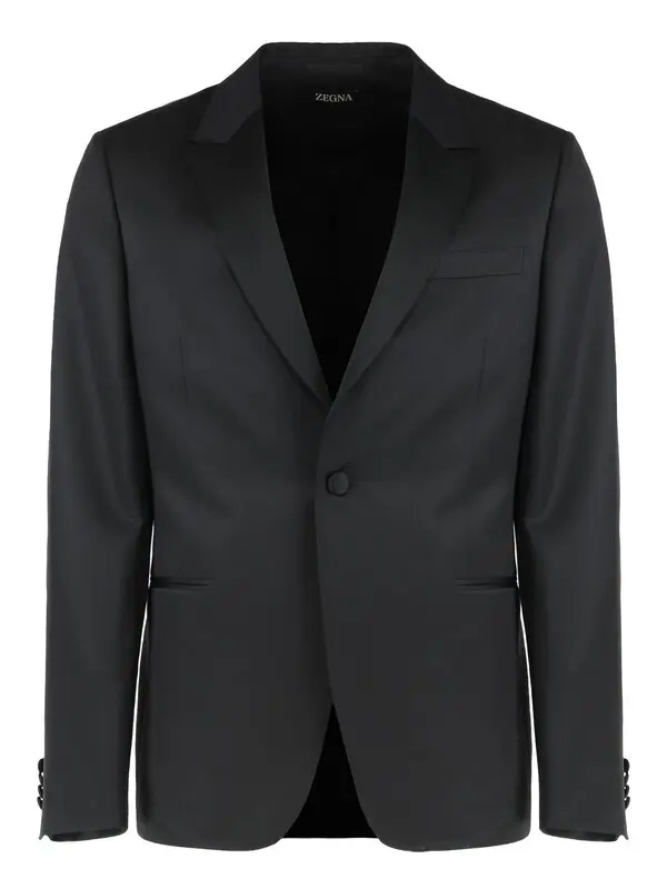 Zegna Single-breasted Tailored Suit - Black