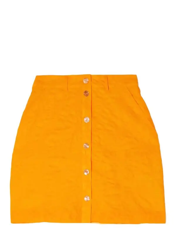 Nanushka Lycka Jacquard Mini Skirt - Orange