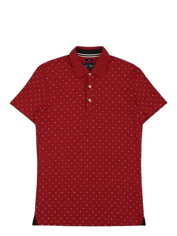 Emporio Armani Logo Polo Shirt - Red