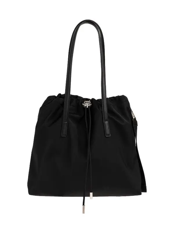Moncler Water-repellent Tote Bag With Logo Detail - Black