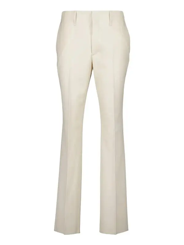 Fendi Straight-leg Tailored Trousers - White
