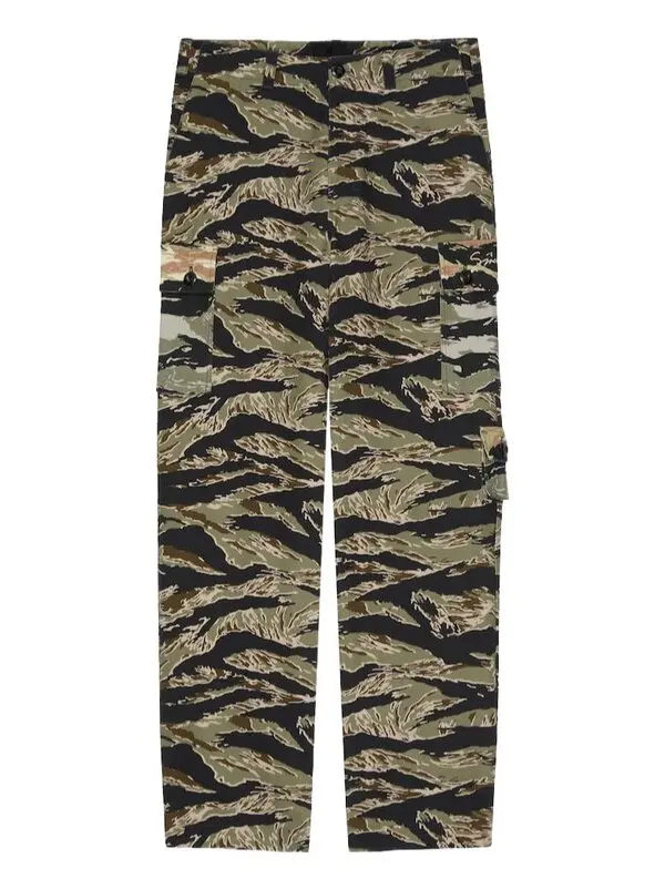 Givenchy Tiger Camouflage Cargo Pants - Black