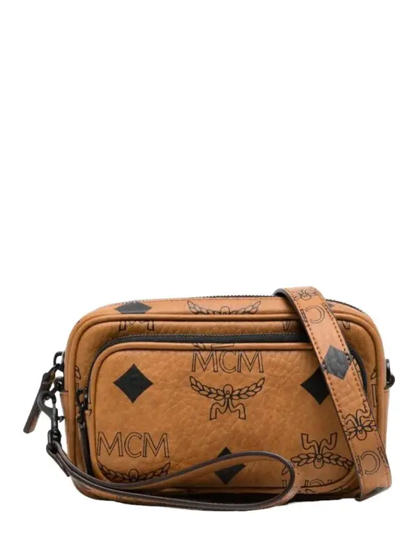 Mcm Aren Wristlet Mini Crossbody Bag - Brown