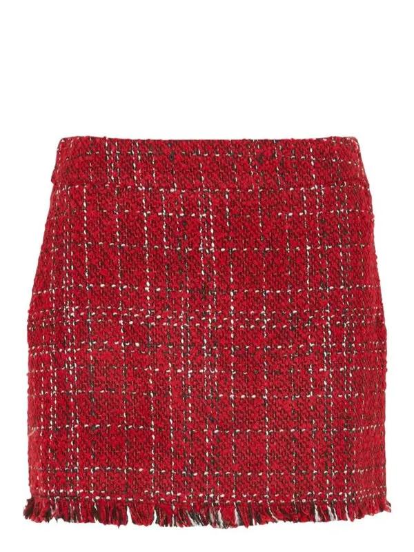 Liu Jo Fringed Mini Skirt - Red