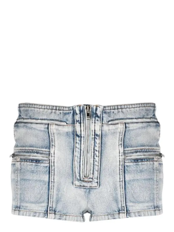 Isabel Marant Étoile Lary Mini Denim Shorts - Gray