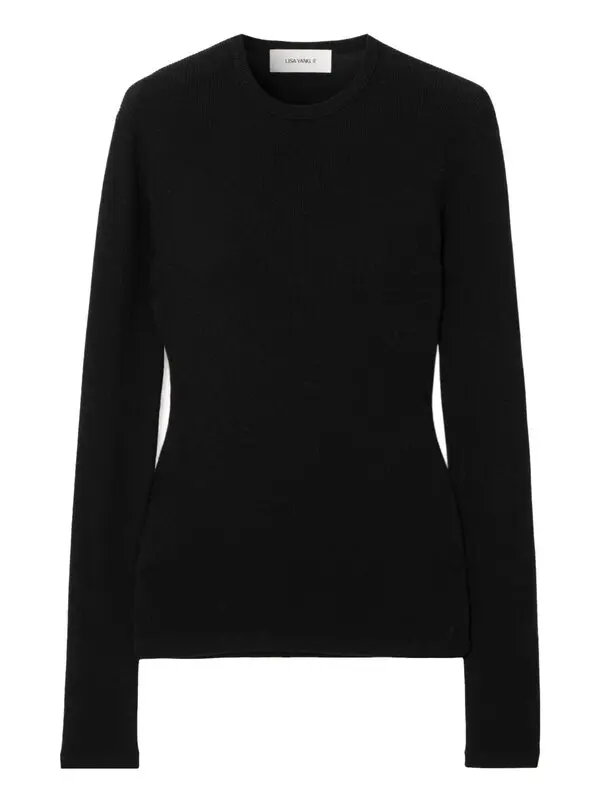 LISA YANG Crew Neck T-shirt - Black