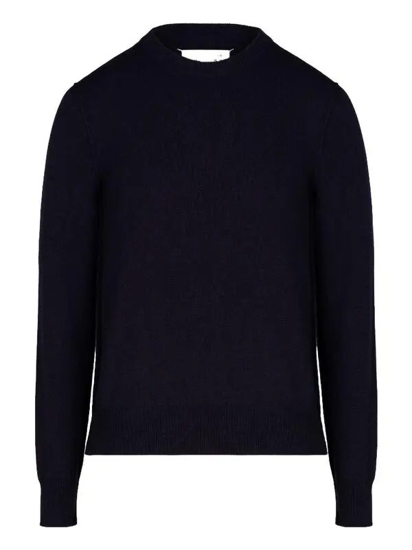 MAISON MARGIELA Crewneck Long-sleeved Knitted Jumper - Black