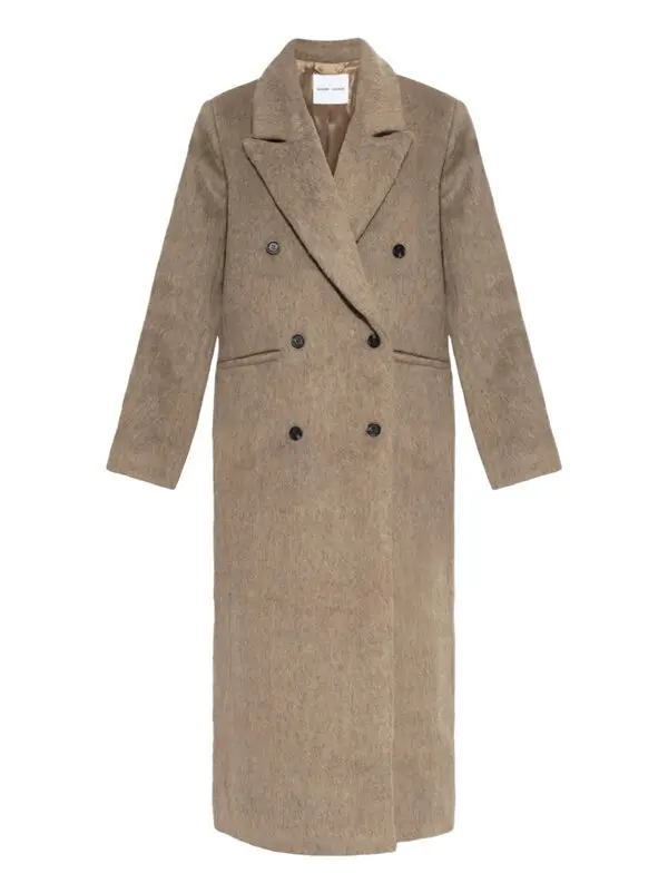 SAMSOE SAMSOE Sajilla Double-breasted Coat - Brown