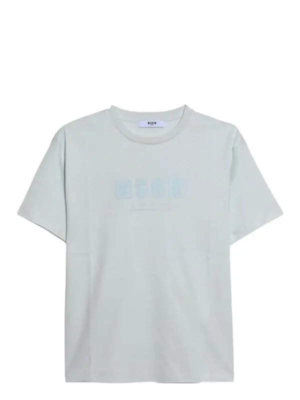 MSGM Logo Tape T-shirt - Blue