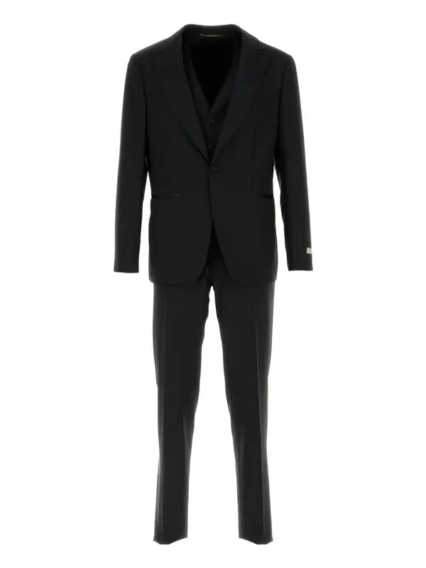 Canali Single-breasted Suit - Black