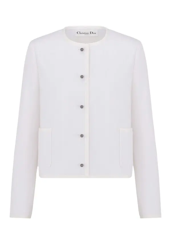 Dior Cropped Jacket - White