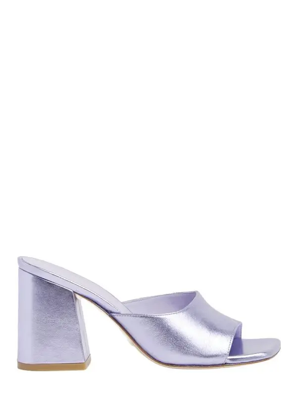 STUART WEITZMAN Metallic Trumpet Heel Sandals - Multicolor