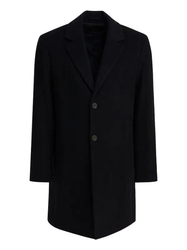 Vince Italian Wool Blend Coat - Black