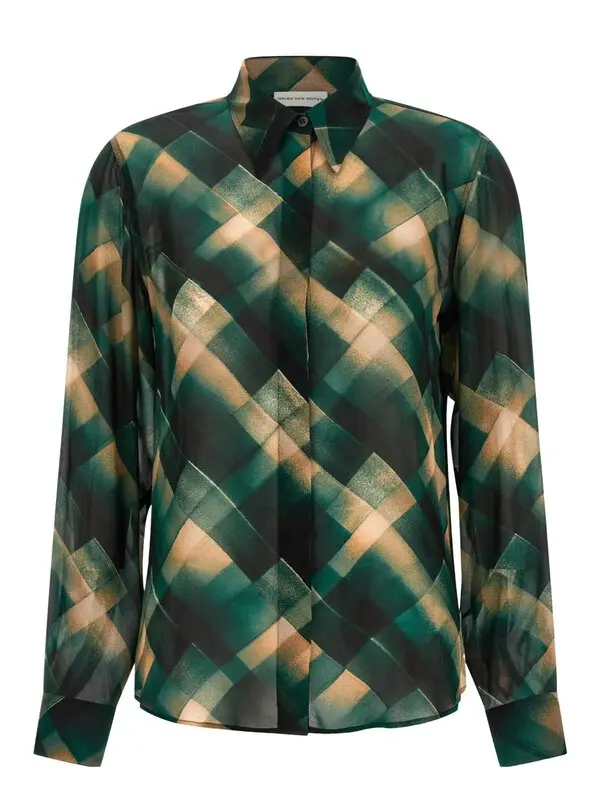 Dries Van Noten Long Sleeve Printed Shirt - Multicolor