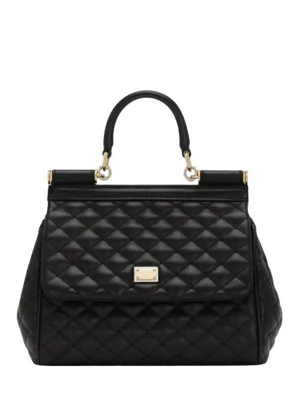 Dolce & Gabbana Sicily Quilted Handbag - Black