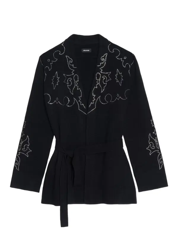 Zadig&Voltaire Embellished Knit Cardigan - Black