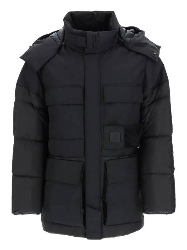 C.P. COMPANY Hooded Down Puffer Jacket - Black