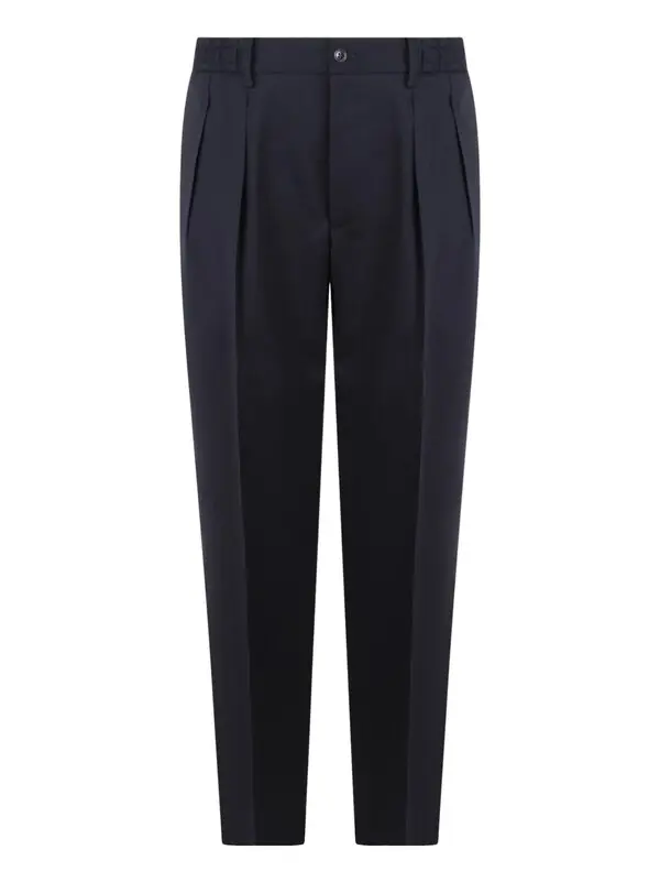 Tagliatore Pleated Tailored Trousers - Black