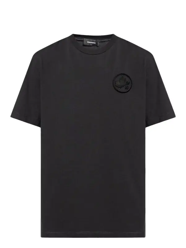Dsquared2 Logo Patch Crewneck T-shirt - Black