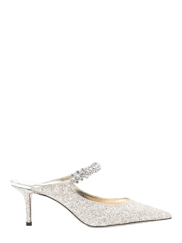 JIMMY CHOO 65mm Bing Mules - Sand Beige