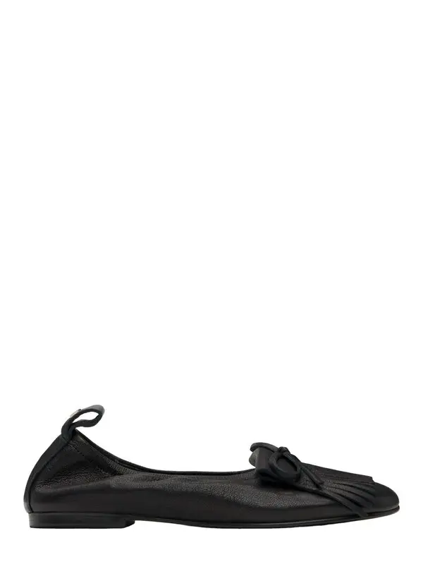 OPEN YY Tassel Ballet Flats - Black