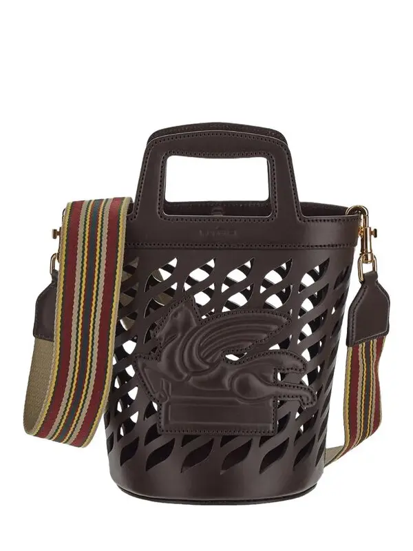 Etro Hollowed-out Detail Shoulder Bag - Black
