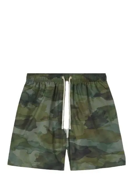Palm Angels Seasonal Camo-print Swim Shorts - Green
