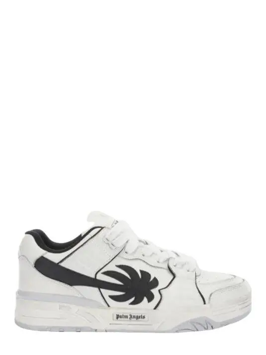 Palm Angels Venice Palm Patch Sneakers - White-black