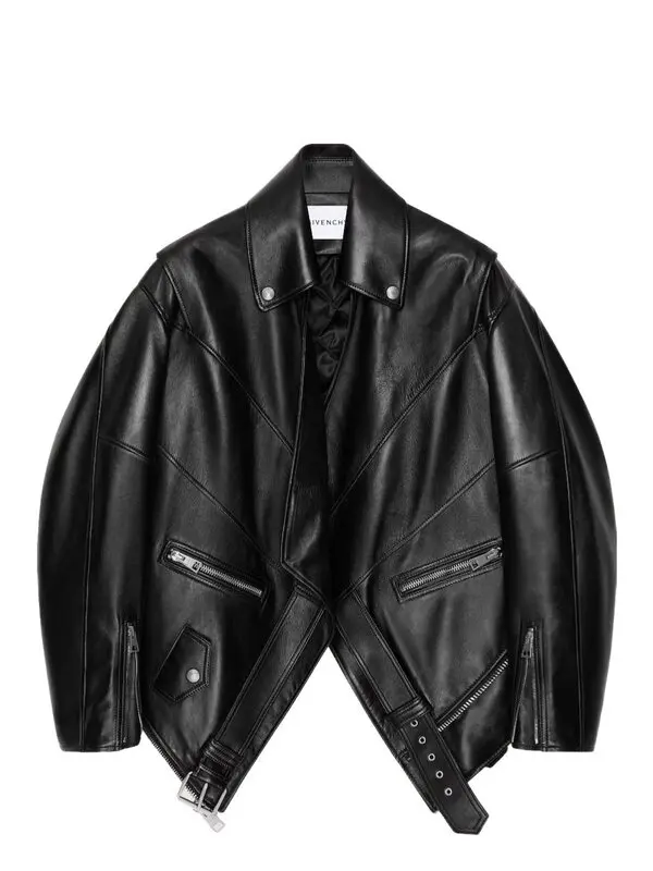 Givenchy Leather Biker Jacket - Black