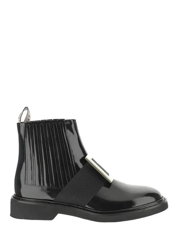 ROGER VIVIER Buckled Chelsea Boots - Black