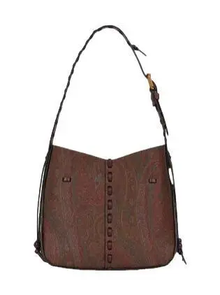 Etro Arnica 1984 Vulcano Bag In Paisley Jacquard - Brown