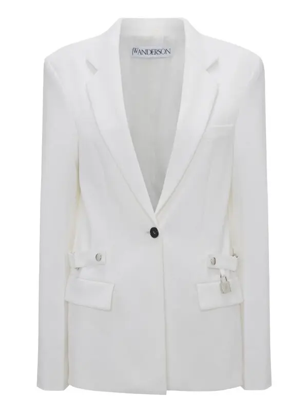 J.W.ANDERSON Single-breasted Blazer - White