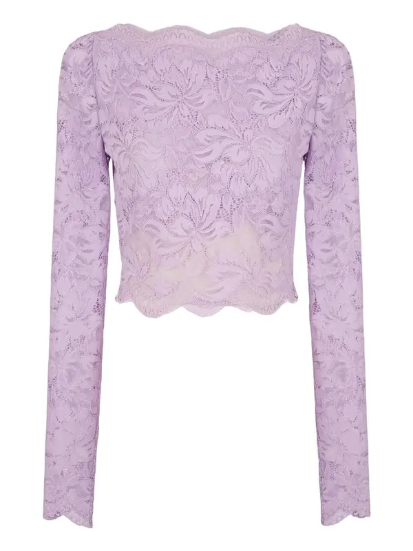 Rabanne Lace Crop Top - Lavander