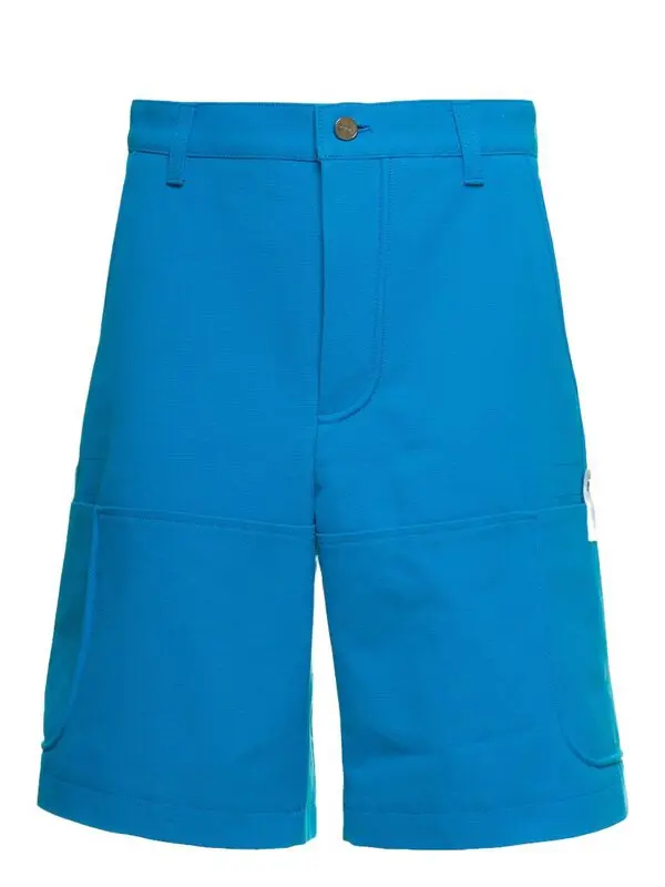 Jacquemus Cotton Cargo Shorts - Blue