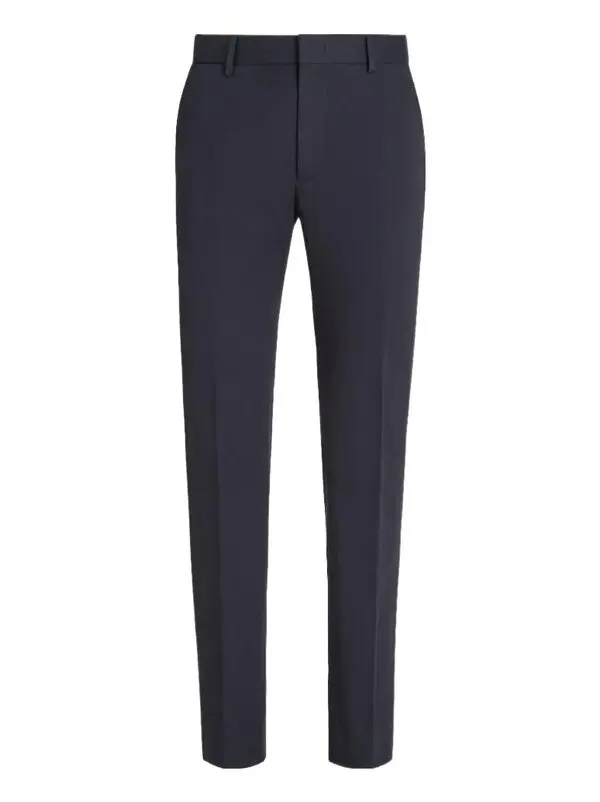Zegna Tailored Straight-leg Trousers - Black