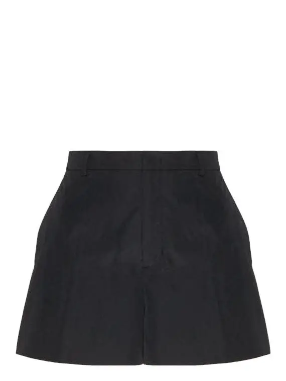 Red Valentino Taffeta Tailored Shorts - Black