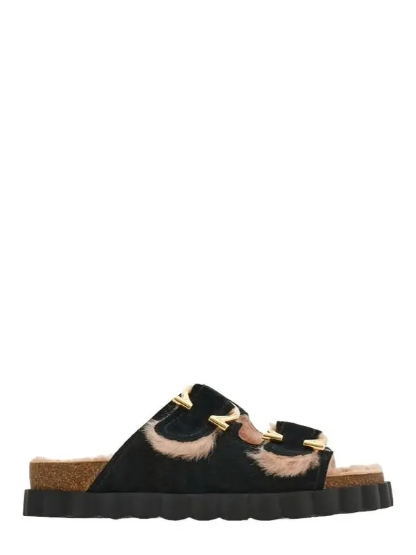 FERRAGAMO Gancini Sporty Sandals - Black