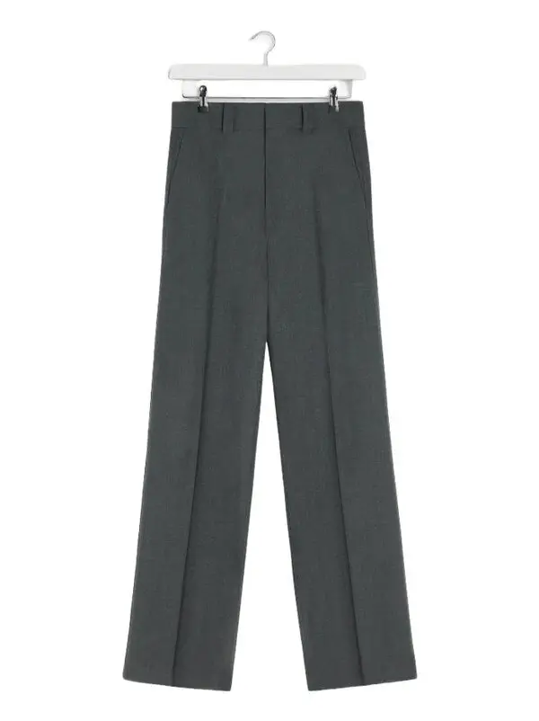 LEMAIRE Tailored Front-creased Trousers - Dark Grey