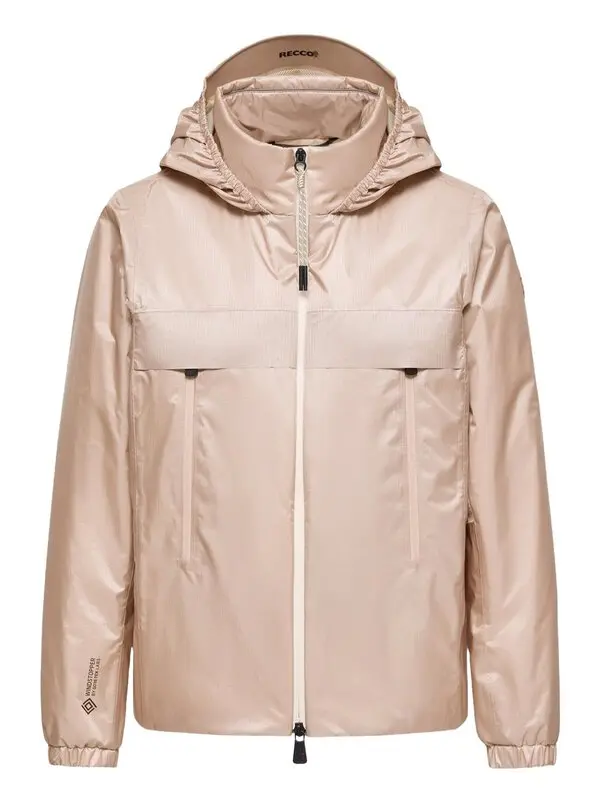 Moncler Fergana Windstopper Hooded Short Down Jacket - Light Pink