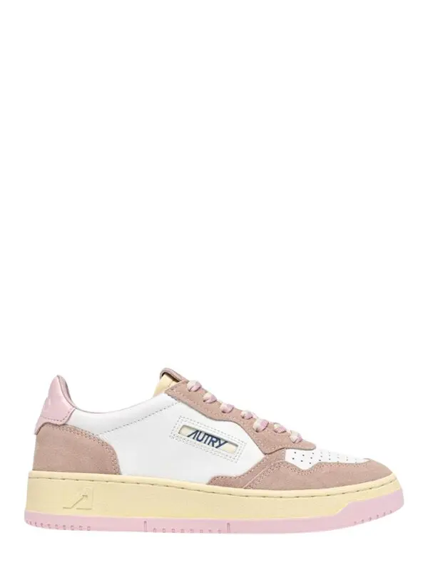 AUTRY Logo Patch Low-top Sneakers - Nude