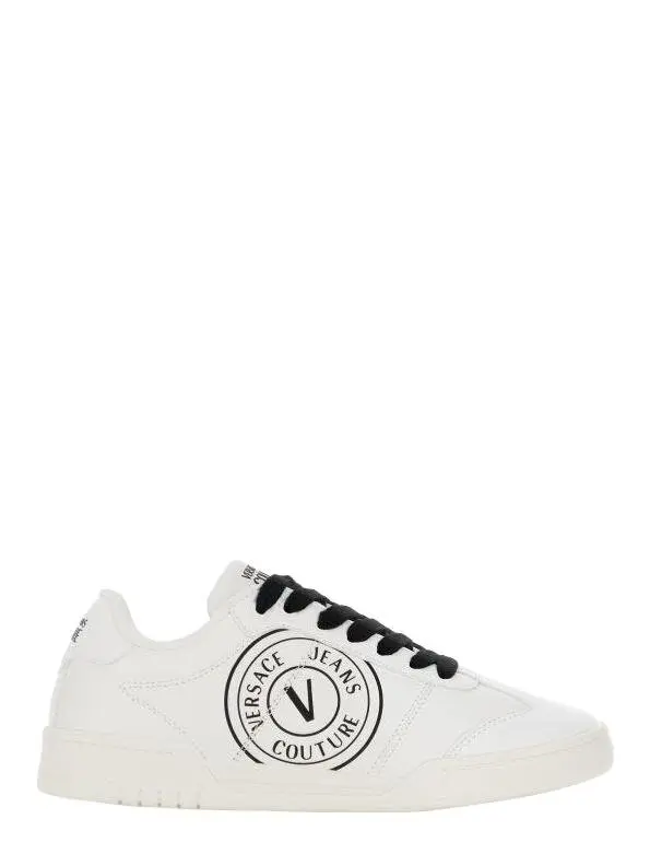 Versace Logo Sneakers - White