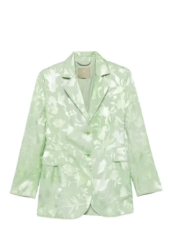 Ermanno Scervino Floral Jacquard Blazer - Verde