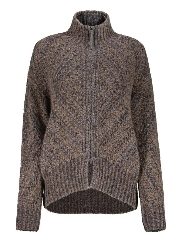 Fabiana Filippi Knitted Zip Cardigan - Black