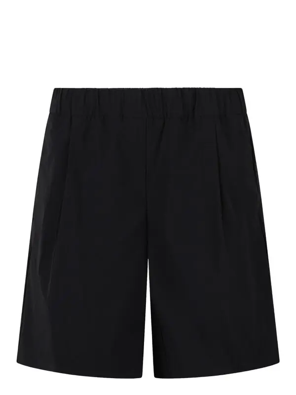 Herno Elasticated Waistband Bermuda Shorts - Black