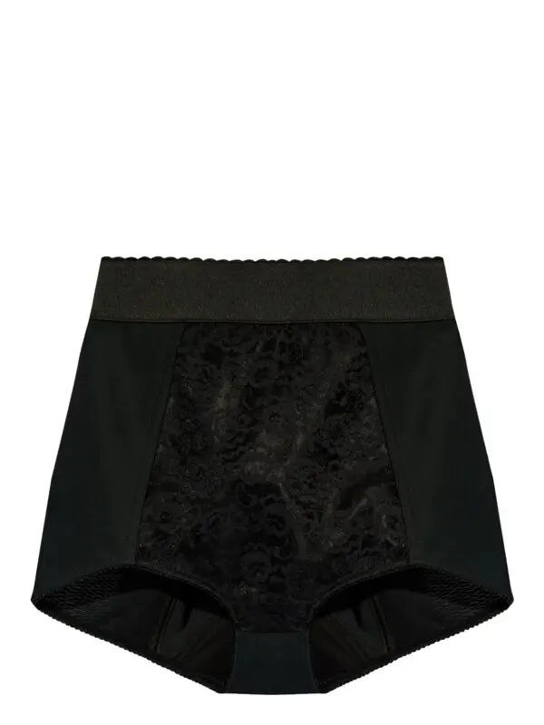 Dolce & Gabbana High-waisted Jacquard Shorts - Black