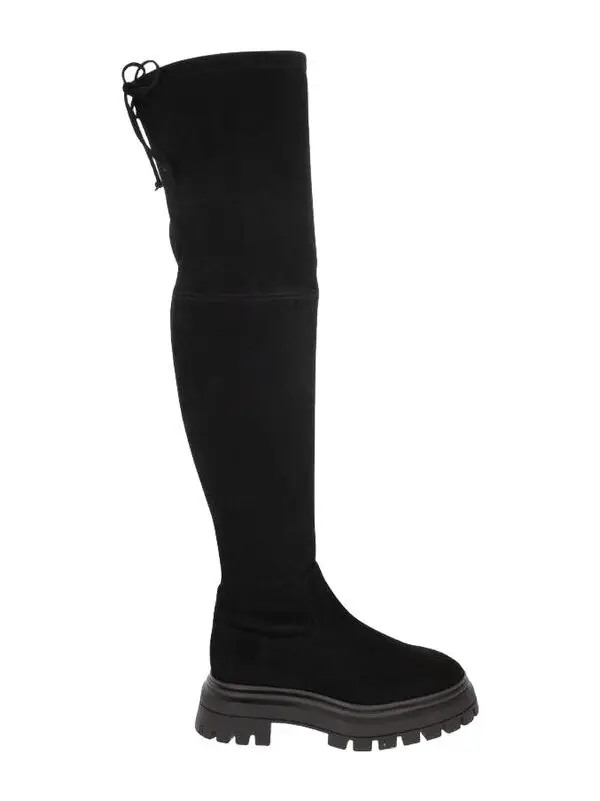 STUART WEITZMAN Tie-fastened Thigh-high Boots - Black