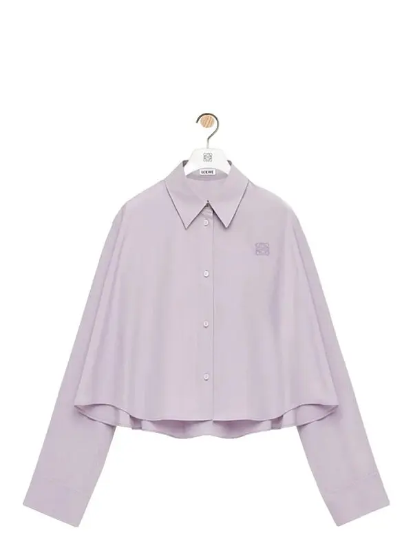 Loewe Trapeze Shirt In Cotton - Lilac