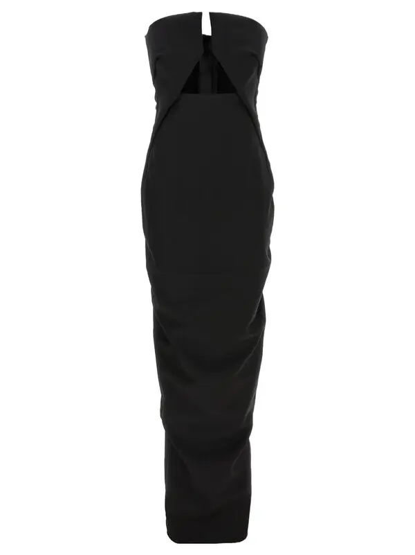 Rick Owens Long Prong Gown - Black