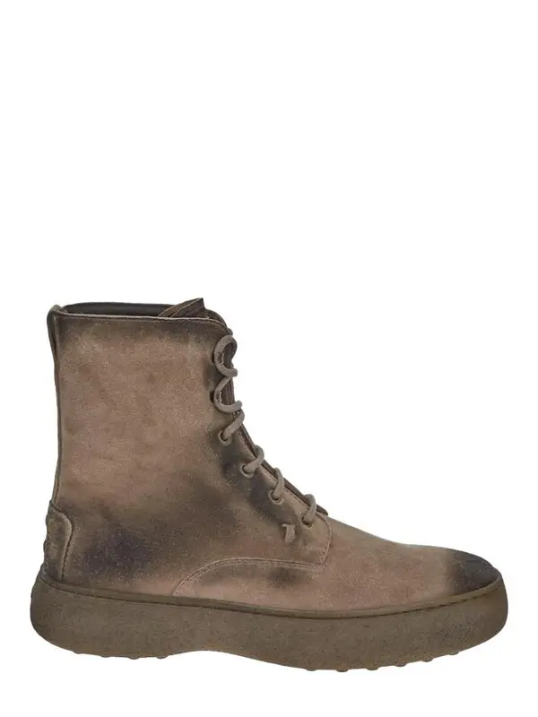 TOD'S W.g. Lace-up Ankle Boots - Gray