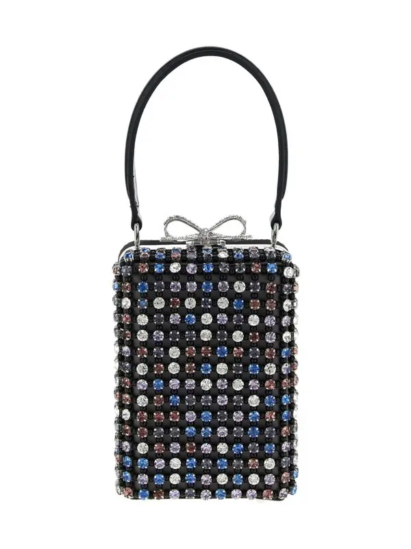 SELF-PORTRAIT Micro Crystal-embellished Tote Bag - Black